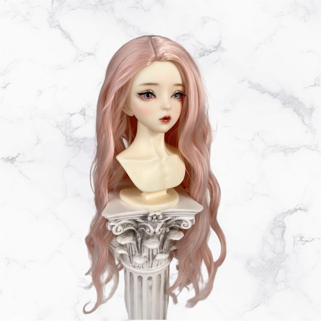 BJD Doll Wigs Pink/blue/blond, Wigs for 1/6 1/4 1/3 BJD Dolls, Doll ...
