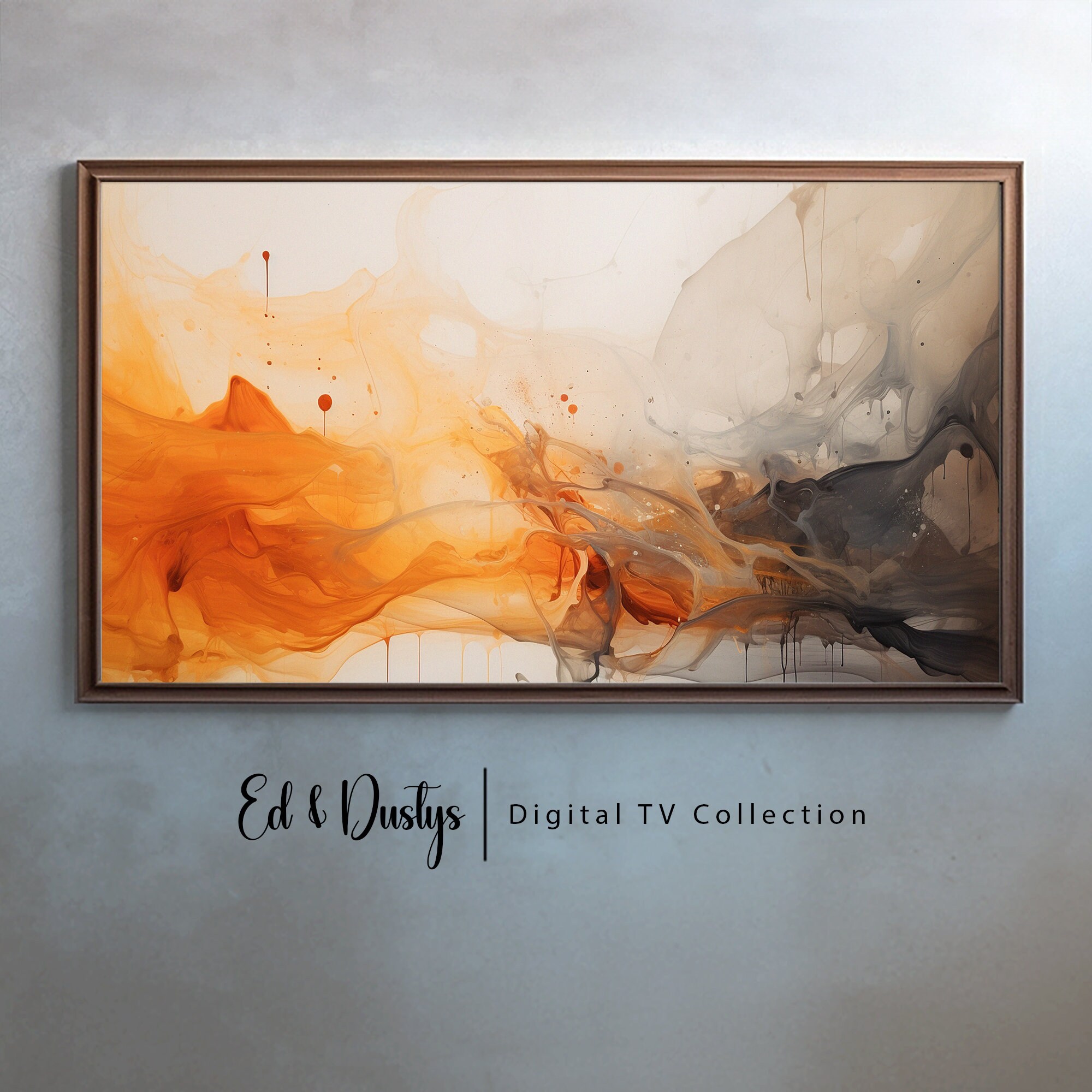 Samsung Frame TV Abstract Art | Modern Art | Vivid Colors | Boho ...