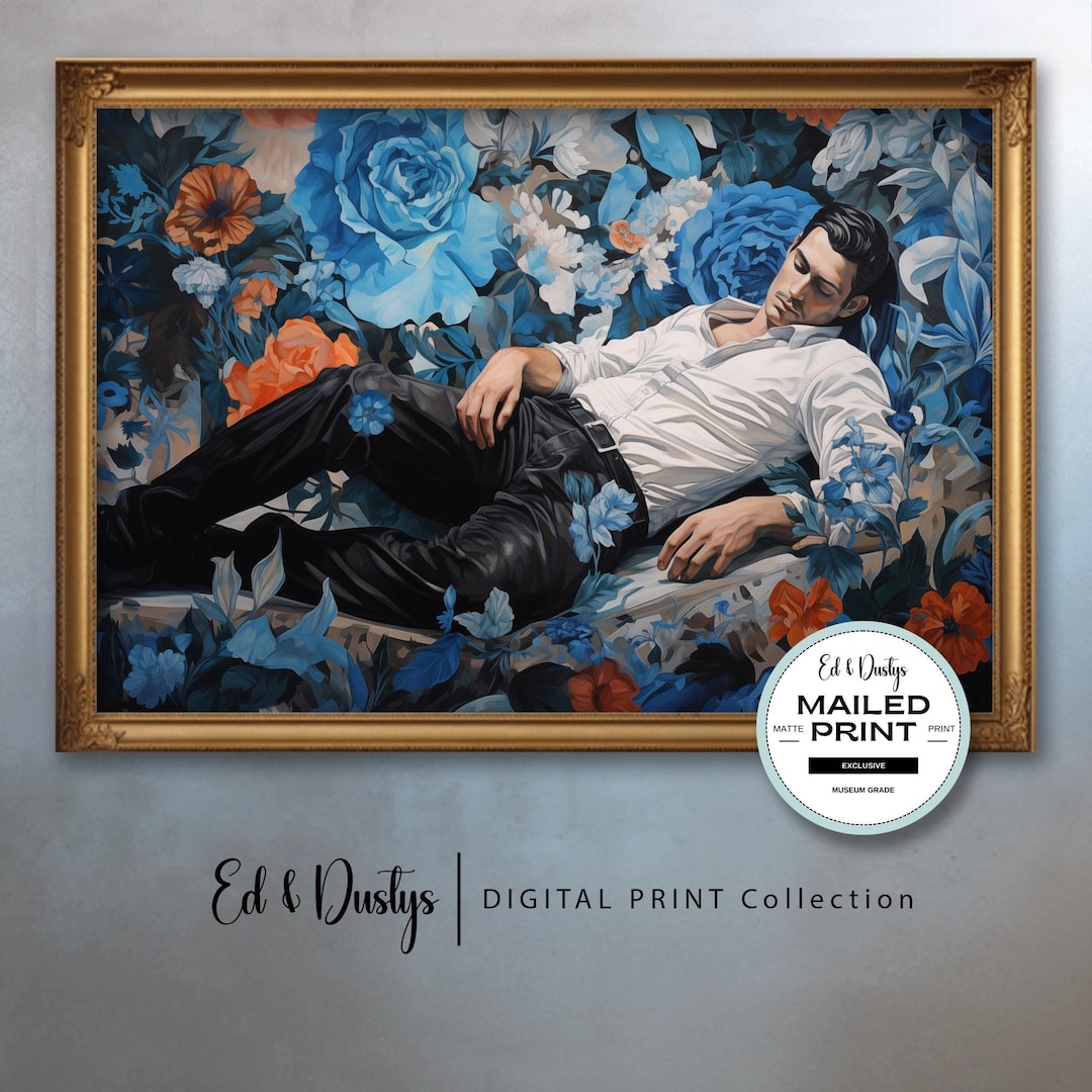 Modern Male Figure Art, Lgbtq Abstract Painting, Colorful Pride ...