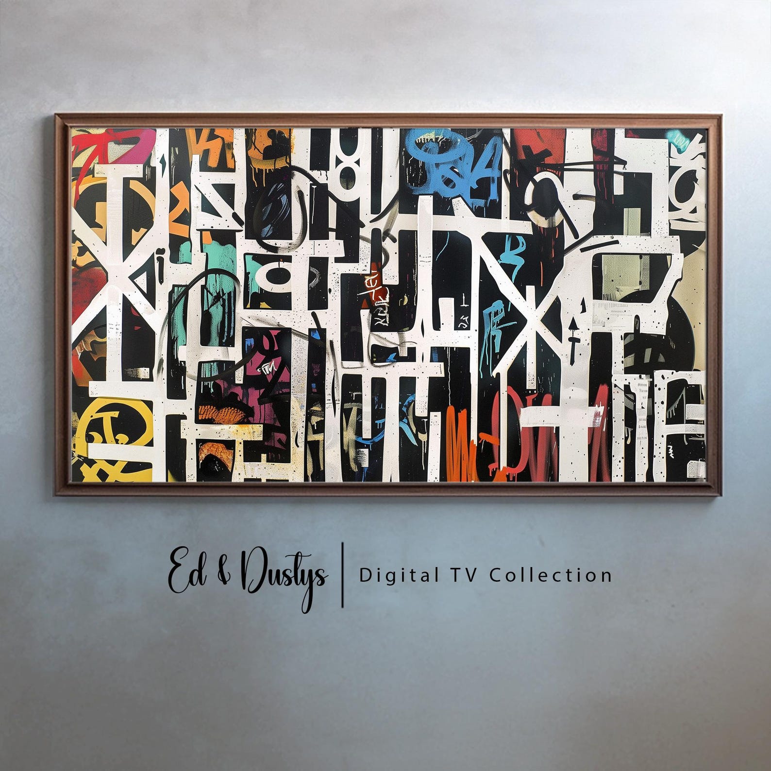 Samsung Frame TV Abstract Art, Modern Art, Vivid Colors, Graffiti ...