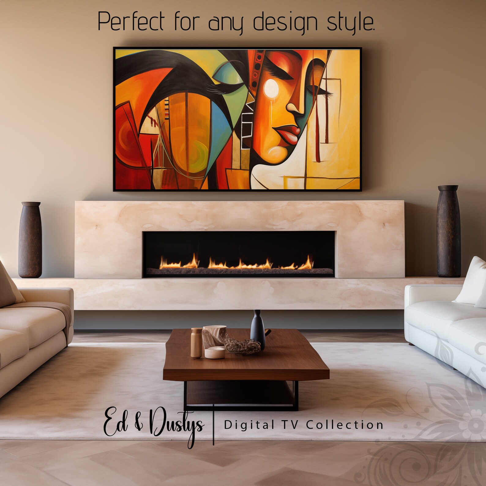 Samsung Frame TV Abstract Art | Modern Art | Vivid Colors | Colorful ...
