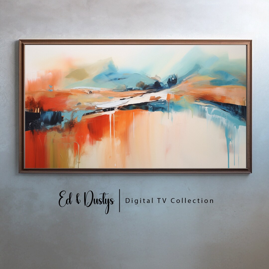 Samsung Frame TV Abstract Art | Modern Art | Vivid Colors | Boho ...