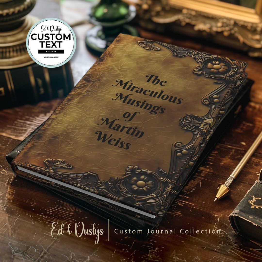 Personalized Journal, Custom Text Diary, Book Lover Gift, Custom ...