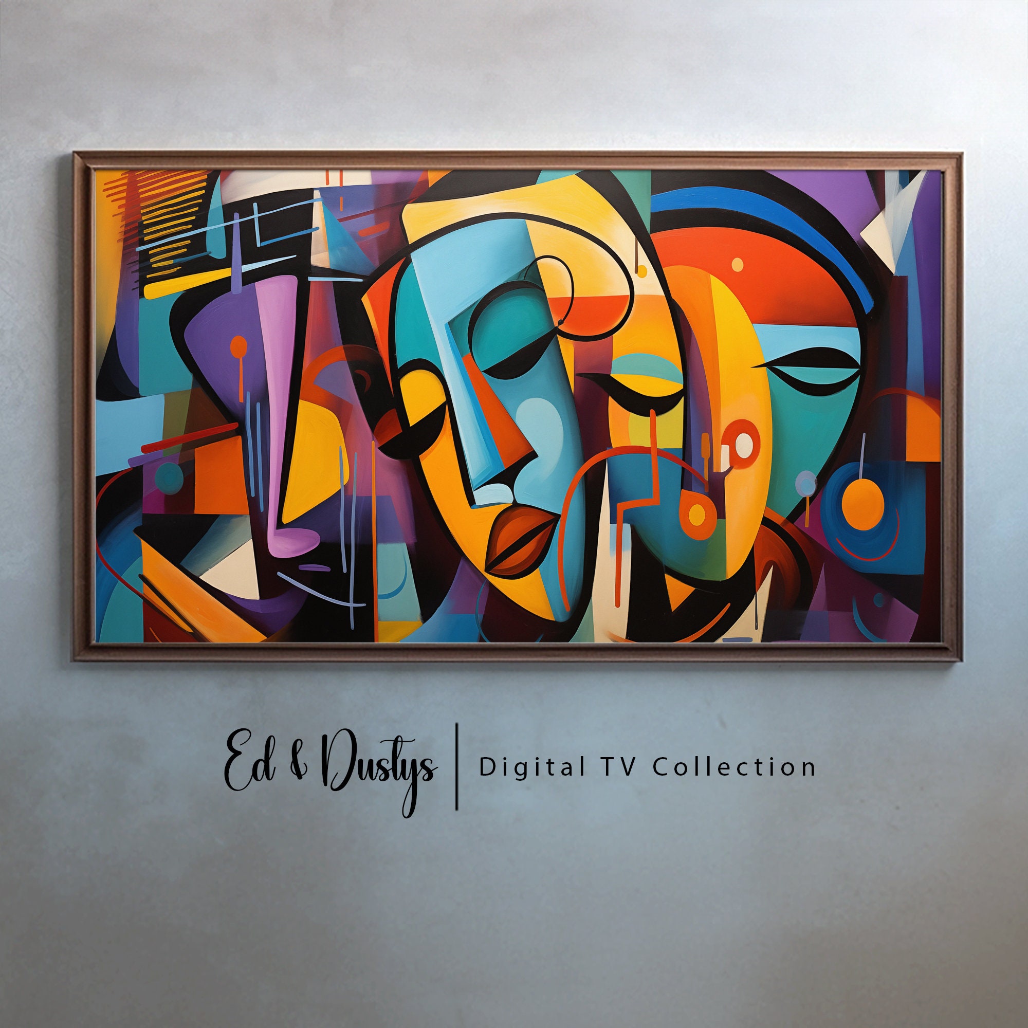 Samsung Frame TV Abstract Art | Modern Art | Vivid Colors | Colorful ...