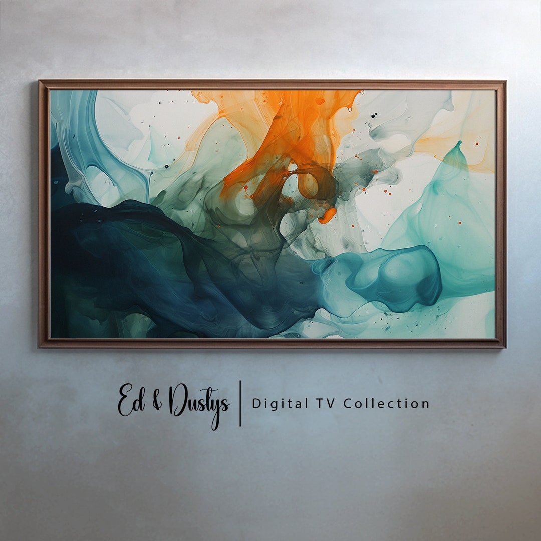 Samsung Frame TV Abstract Art | Modern Art | Vivid Colors | Boho ...