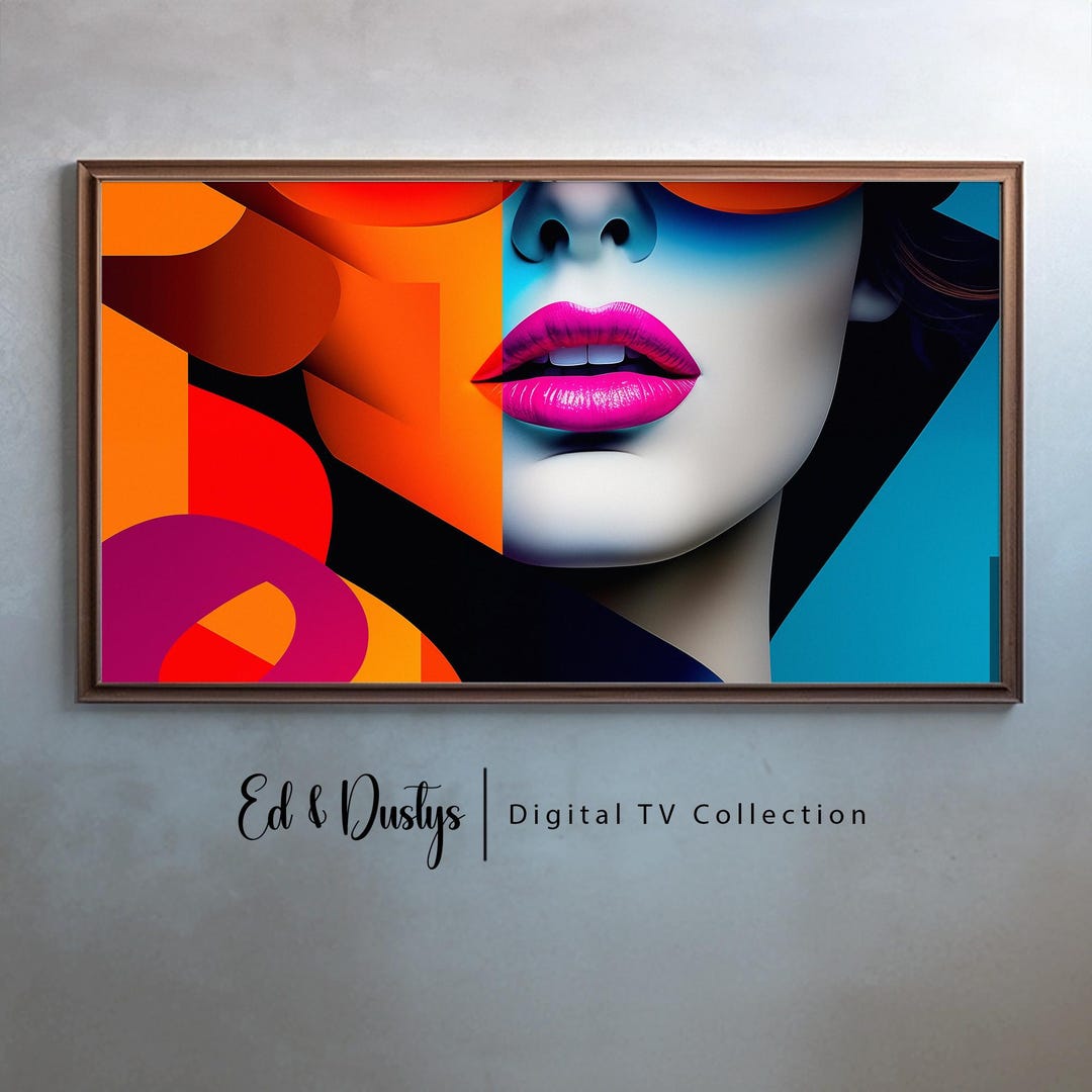 Samsung Frame TV Abstract Art, Post Modern Art, 80s Colorful Art ...