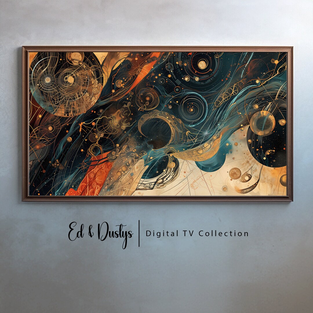 Samsung Frame TV Abstract Art | Modern Art | Vivid Colors | Oil ...