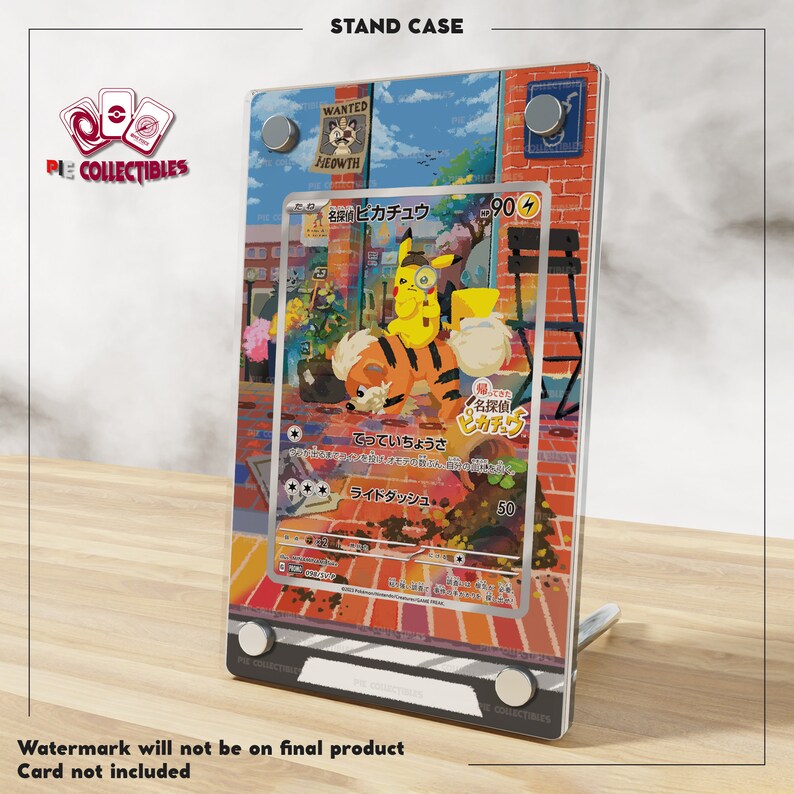 Pikachu Detective Promo High Quality Pokemon TCG Card Extended Artwork ...