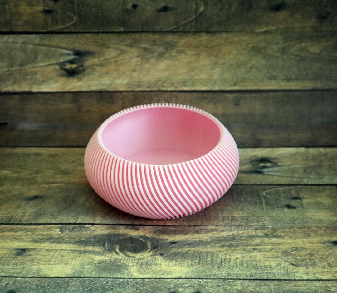 Elegant 3D Printed Spiral Bowl – Modern Decorative Dish | 5.5"x5.5"x2 ...