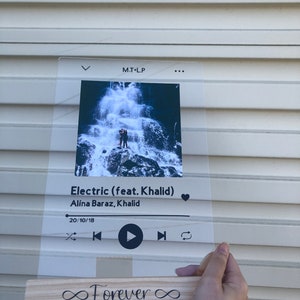 Custom Personalised Spotify Song Photo Music Plaque Frame - Couple Anniversary Gift - Etsy