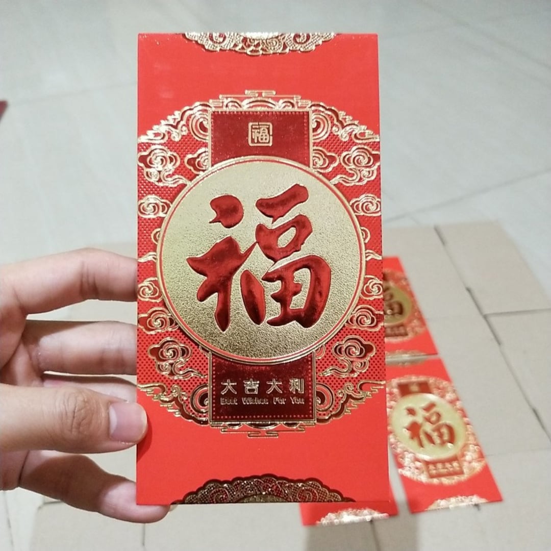 Chinese New Year Ang Pao Envelope, Red Packet, Red Envelope, Hong Bao ...