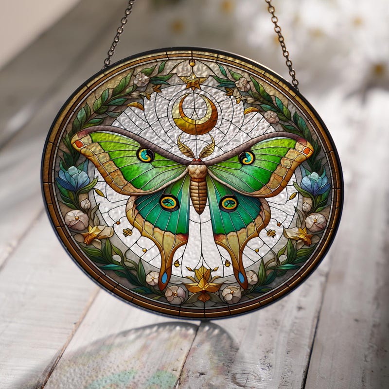 Moth Stained Glass - Etsy