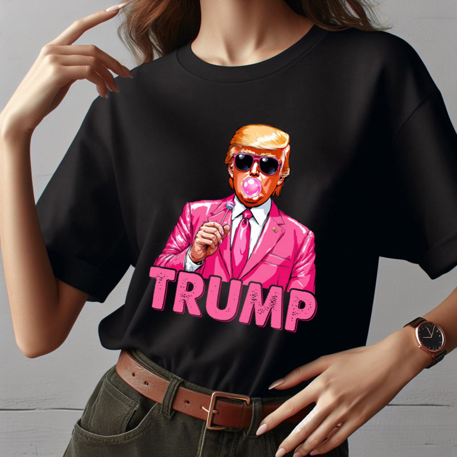 Pink Trump 2024 Png, Trump PNG, Election 2024 Png, Vote for Trump Png ...