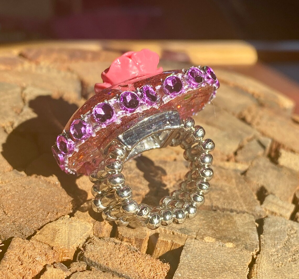 Unique Romantic Heart Bling Rings - Etsy