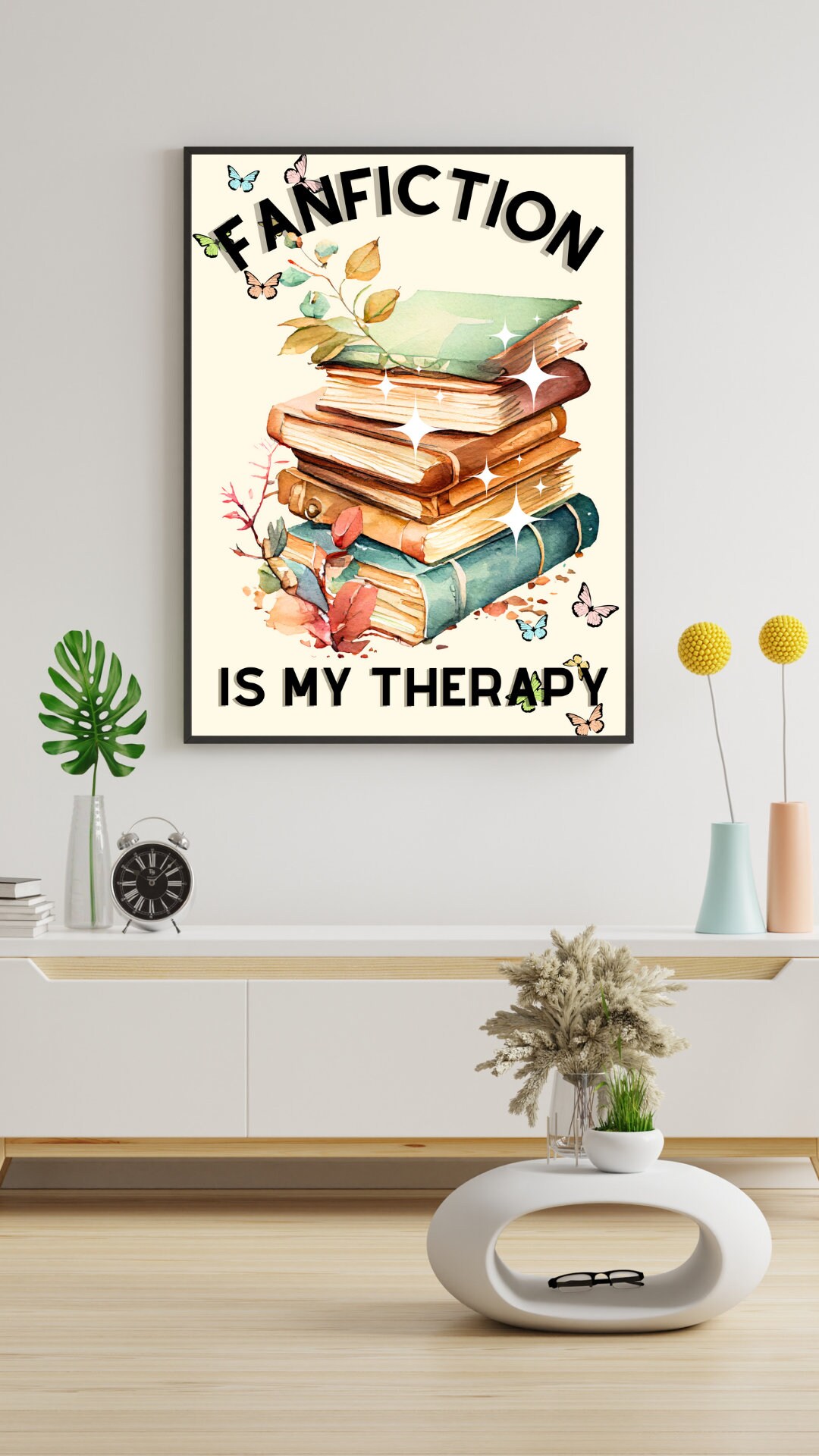 Digital Poster A3, Poster Digital Fanfiction, Fanfiction is My Therapy ...