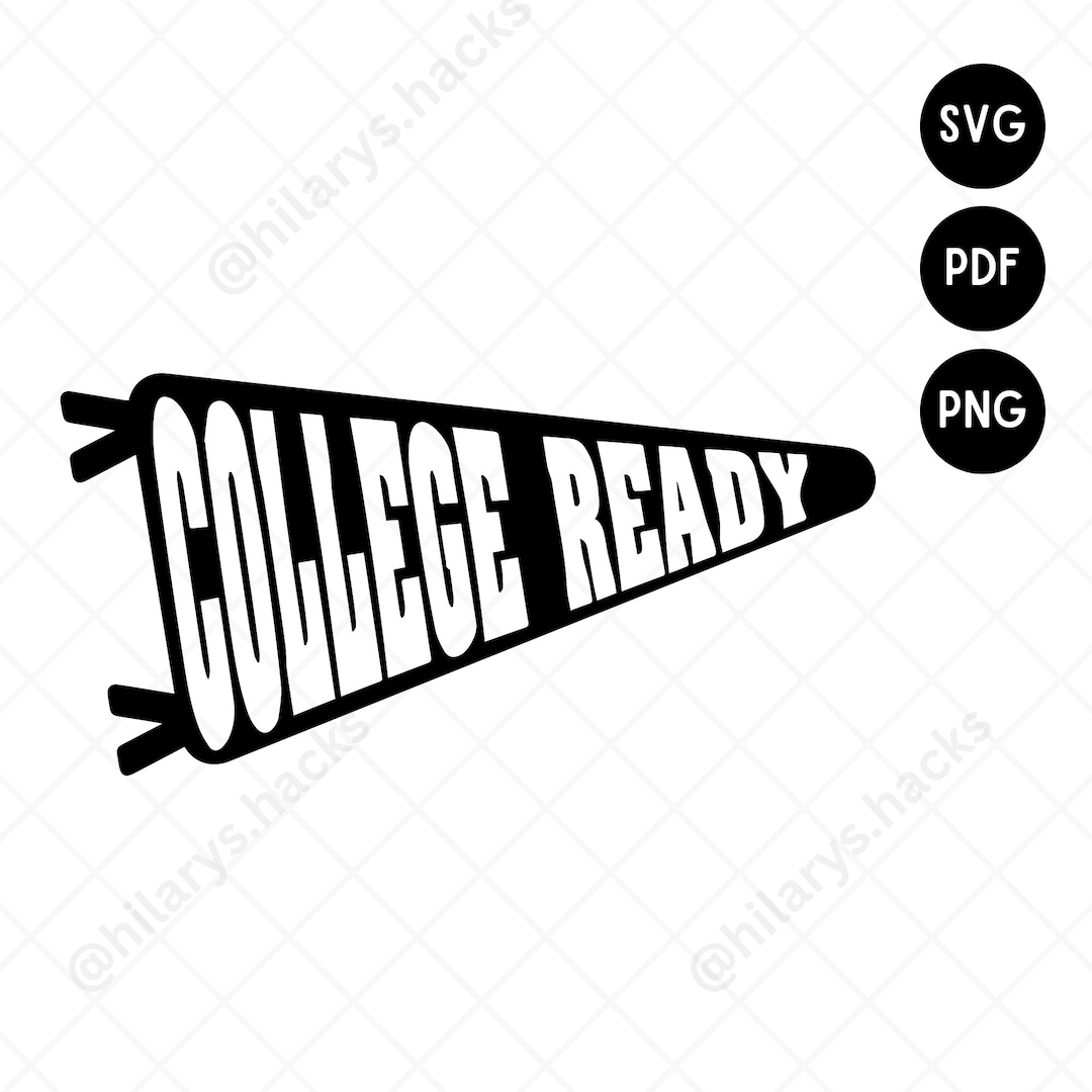 College Ready Pennant Banner PNG/PDF/SVG Digital Download - Etsy