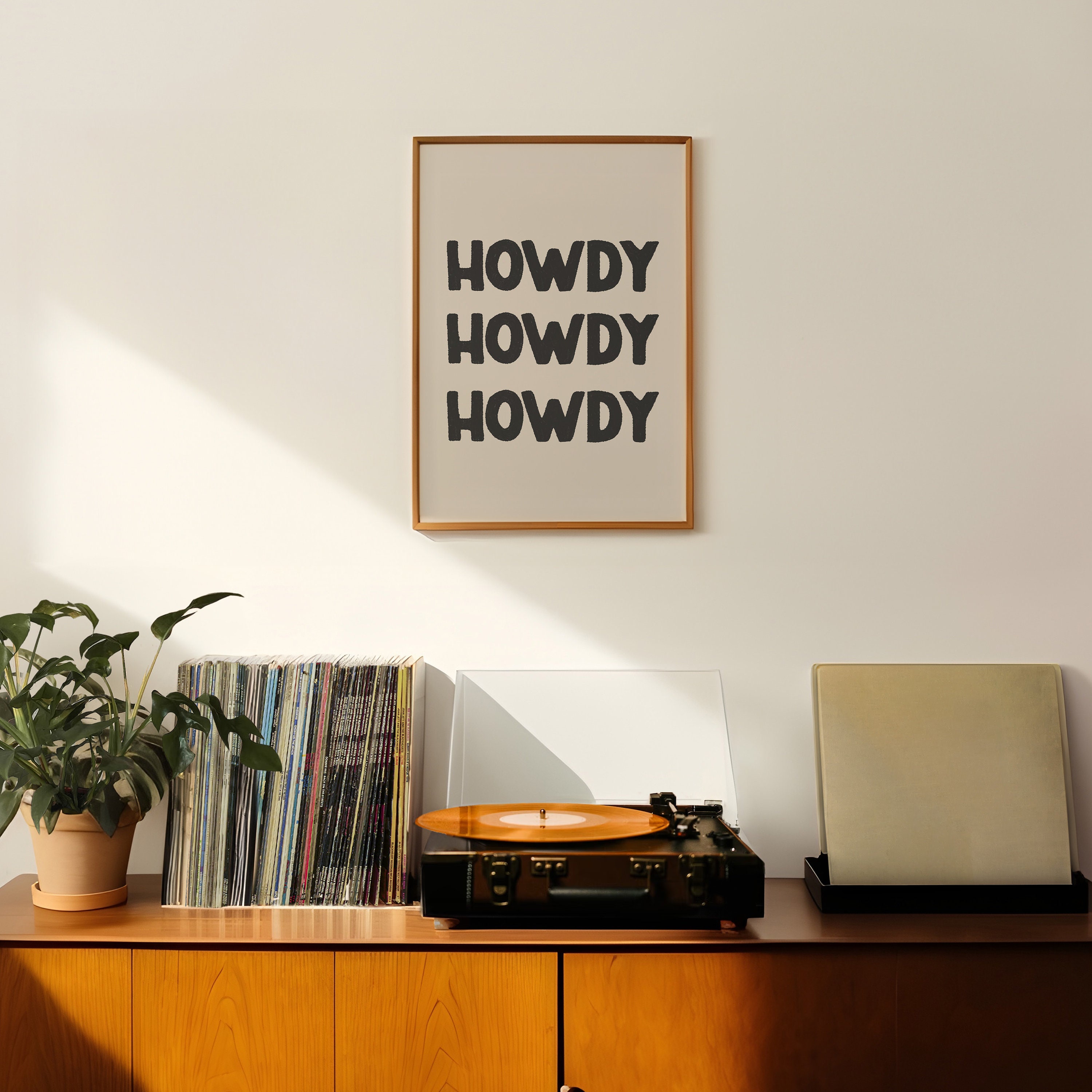 Howdy Wall Art, Printable Art, Cowboy Wall Art, Howdy Poster, Howdy ...