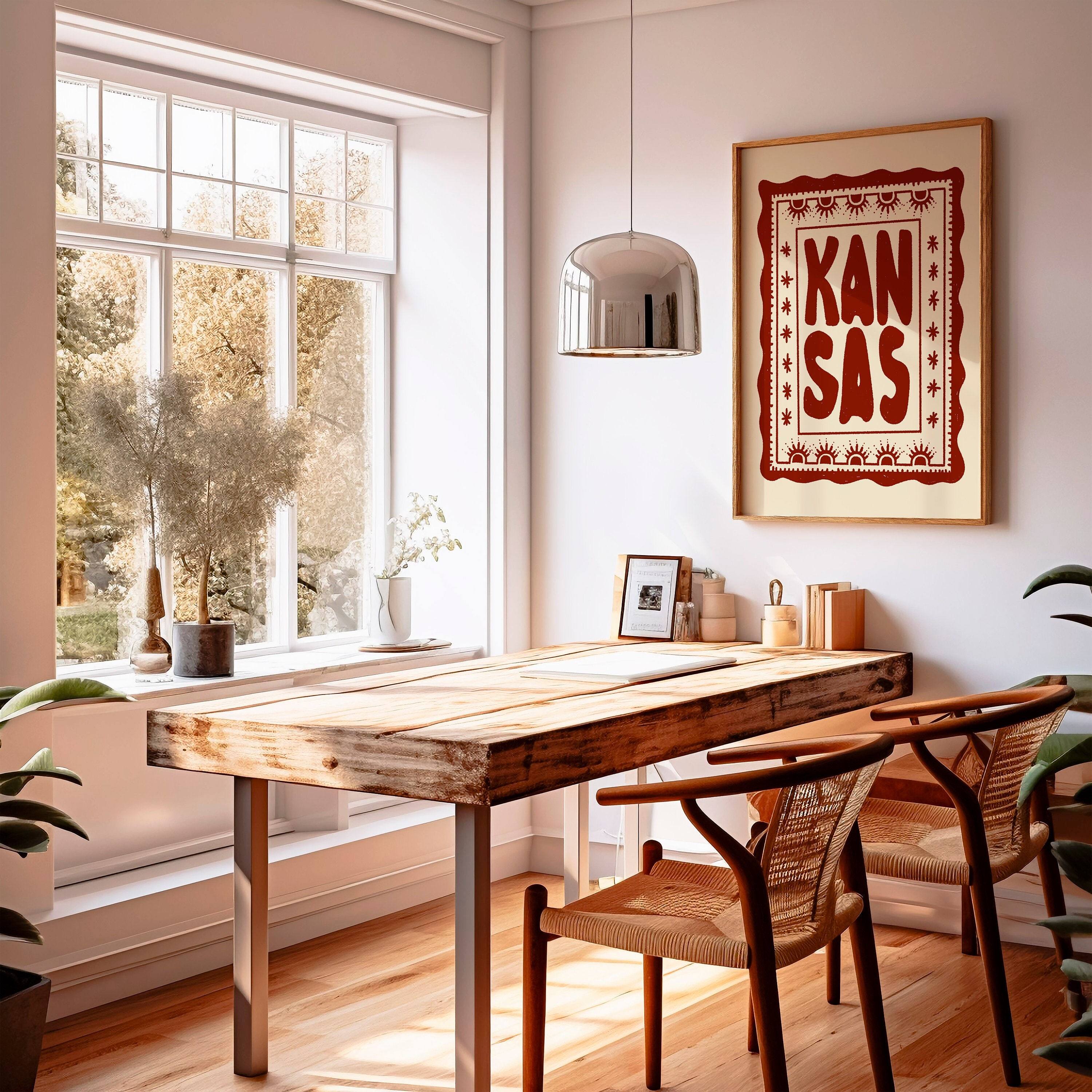 Kansas Wall Art, Desert Wall Art, Kansas Poster, Kansas Print, Kansas ...