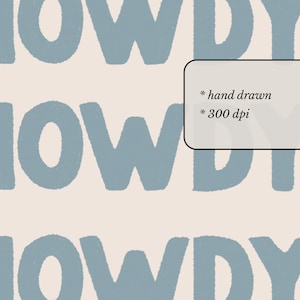 Howdy Wall Art, Printable Art, Cowboy Wall Art, Howdy Poster, Howdy ...