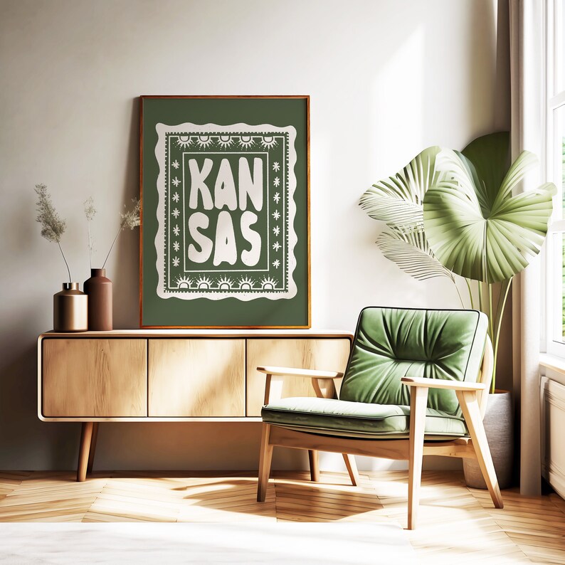 Kansas Wall Art, Desert Wall Art, Kansas Poster, Kansas Print, Kansas ...