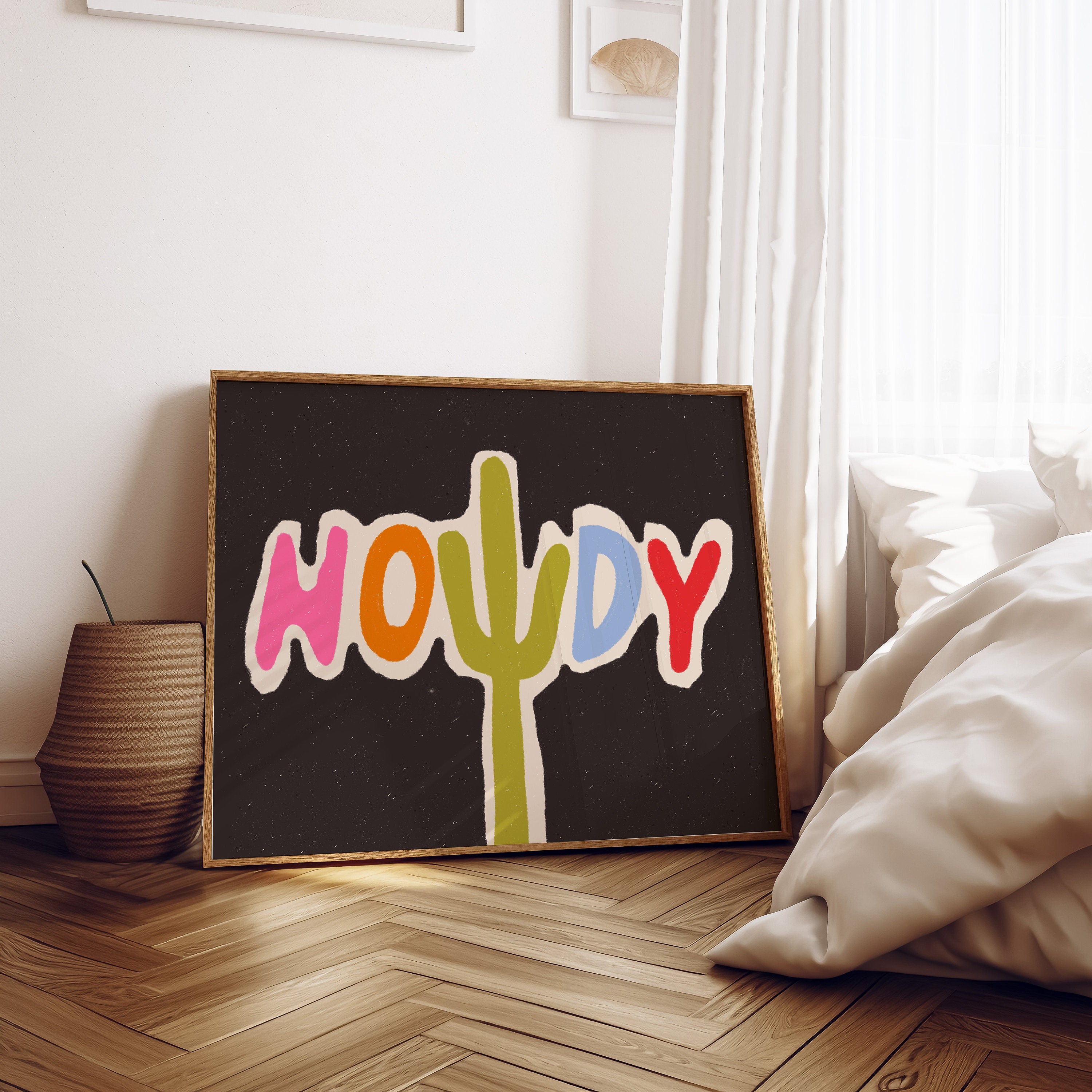 Howdy Wall Art, Printable Art, Cowboy Wall Art, Howdy Poster, Howdy ...