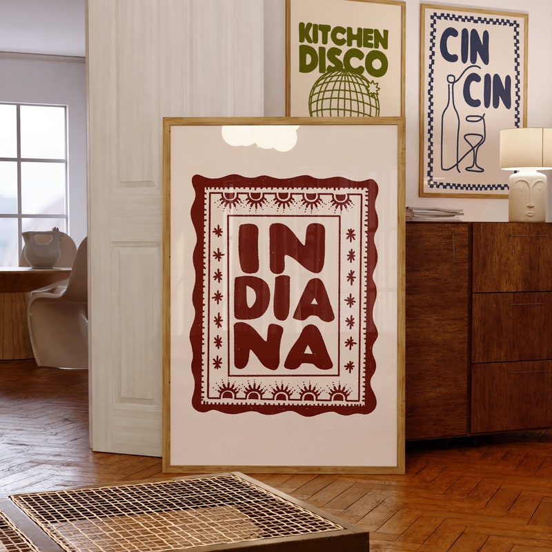 Indiana Wall Art - Etsy