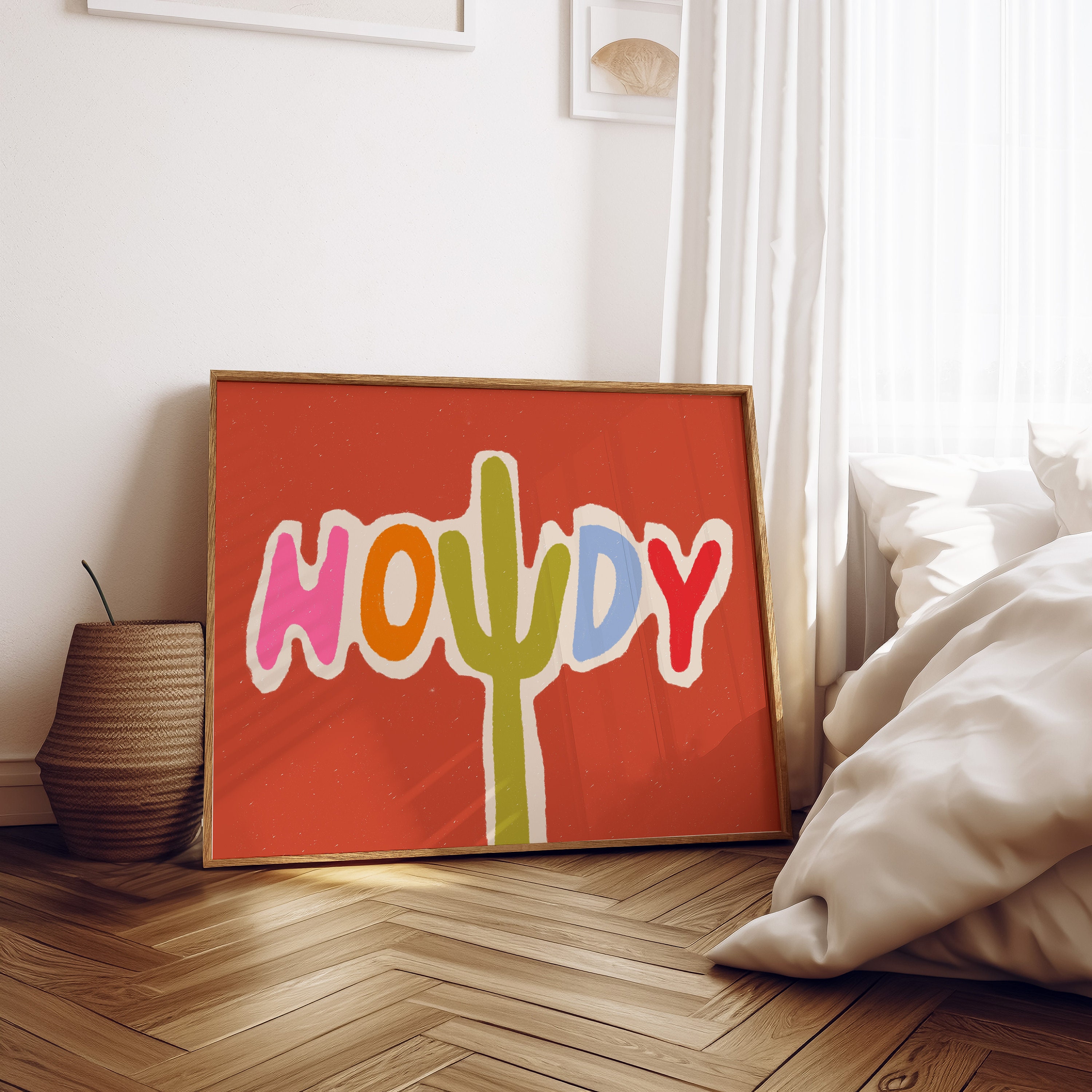 Howdy Wall Art, Printable Art, Cowboy Wall Art, Howdy Poster, Howdy ...