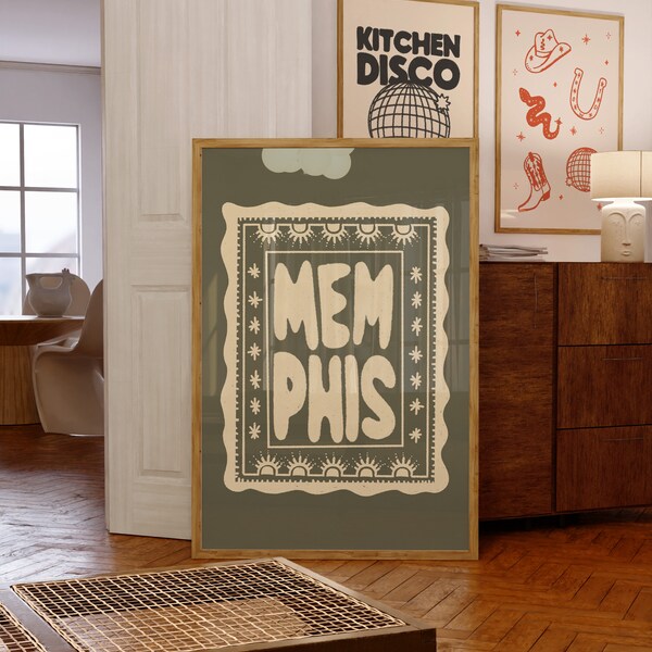 Memphis Print - Etsy