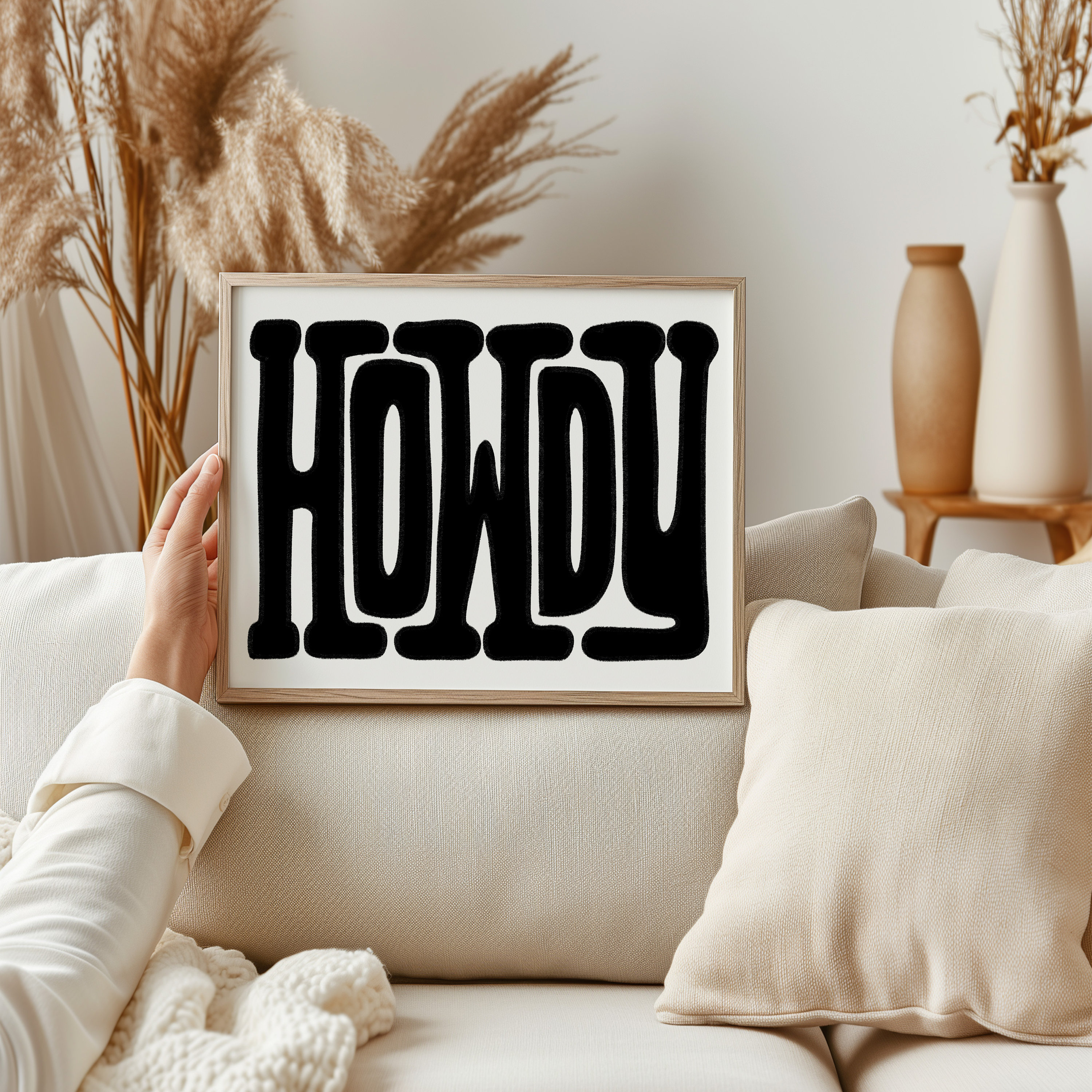 Howdy Wall Art, Printable Art, Cowboy Wall Art, Howdy Poster, Howdy ...