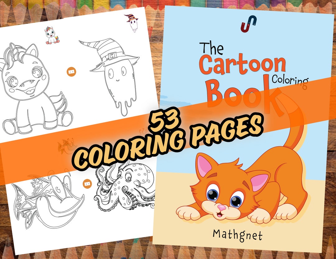 53 Printable Cartoon Coloring Book, Preschooles, Homeschool Printables ...