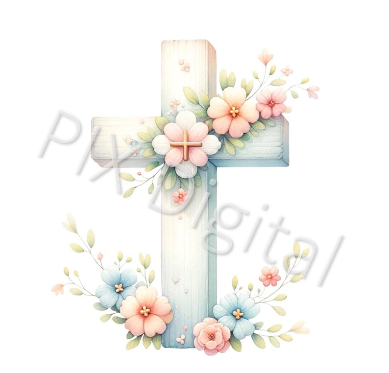 Warm Color Soft Cross - Digital Image Cross PNG, Clipart, High Quality ...