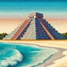 Tulum Civilization - 7 Digital Images, Mayan Pyramids Jpgs, Abstract ...