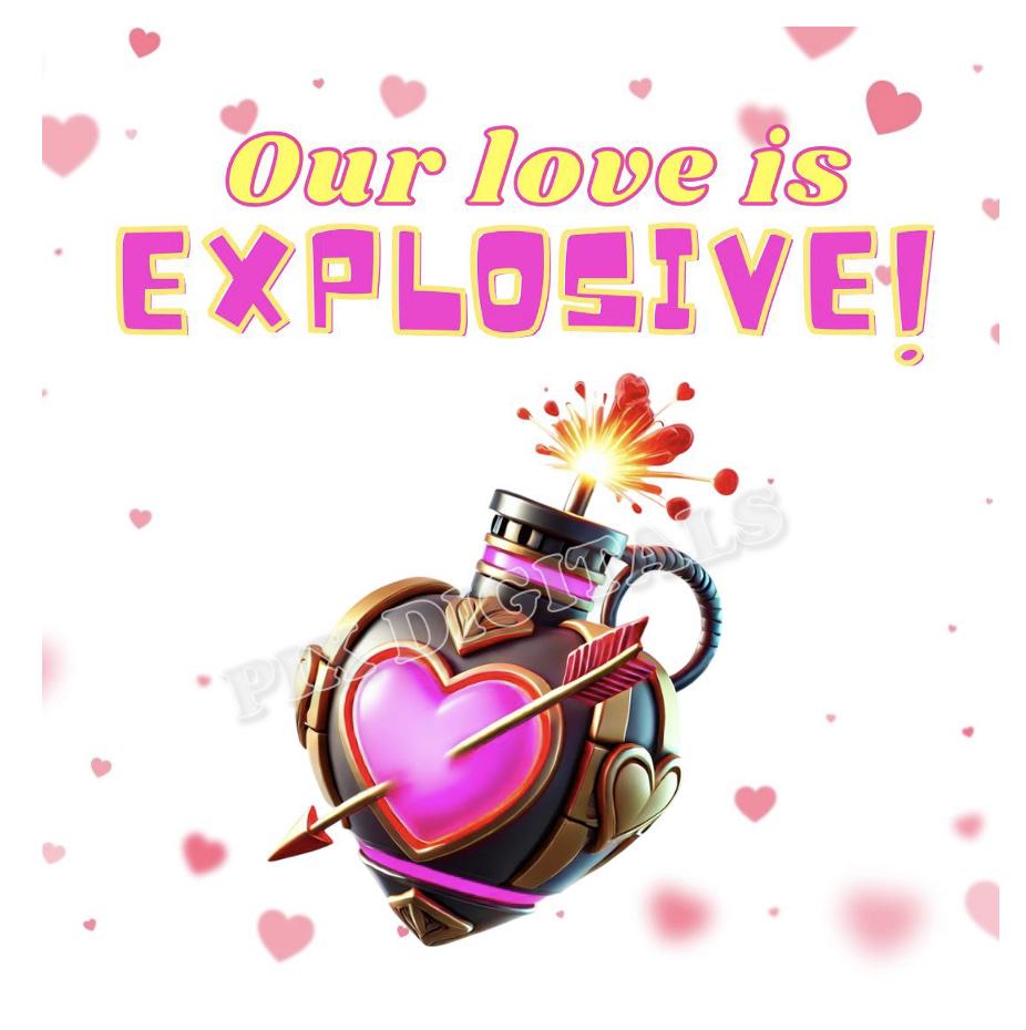 Fortnight Valentine's Day Cards (digital IMAGES) - 14 Digital Images ...