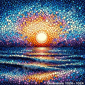 Magical Sunset - 7 Digital Images, Printable, Jpgs, Abstract Art ...