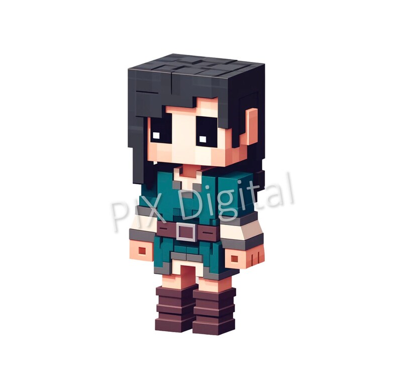 Block Characters Minecraft 5 Digital Images, Clipart Creeper, Pngs ...