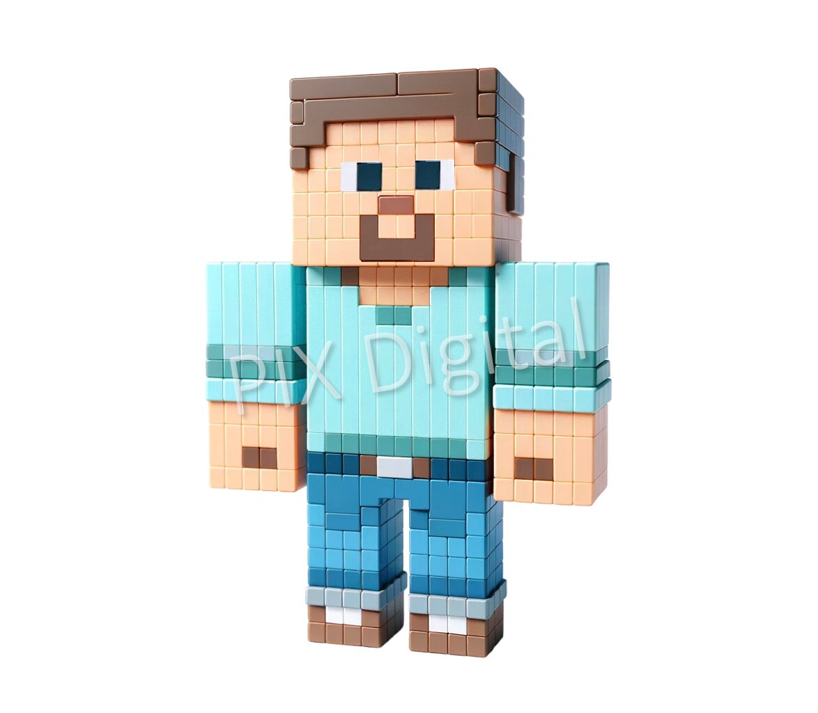 Block Characters Minecraft 5 Digital Images, Clipart Creeper, Pngs ...