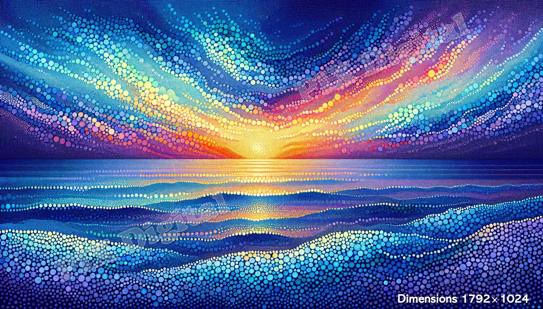 Magical Sunset 7 Digital Images, Printable, Jpgs, Abstract Art ...