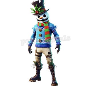 Winter Fortnight Characters - 6 Digital Images PNG / Clipart, Christmas ...