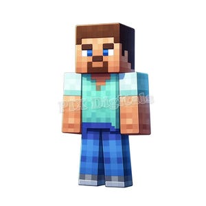 Block Characters Minecraft - 5 Digital Images, Clipart Creeper, Pngs ...