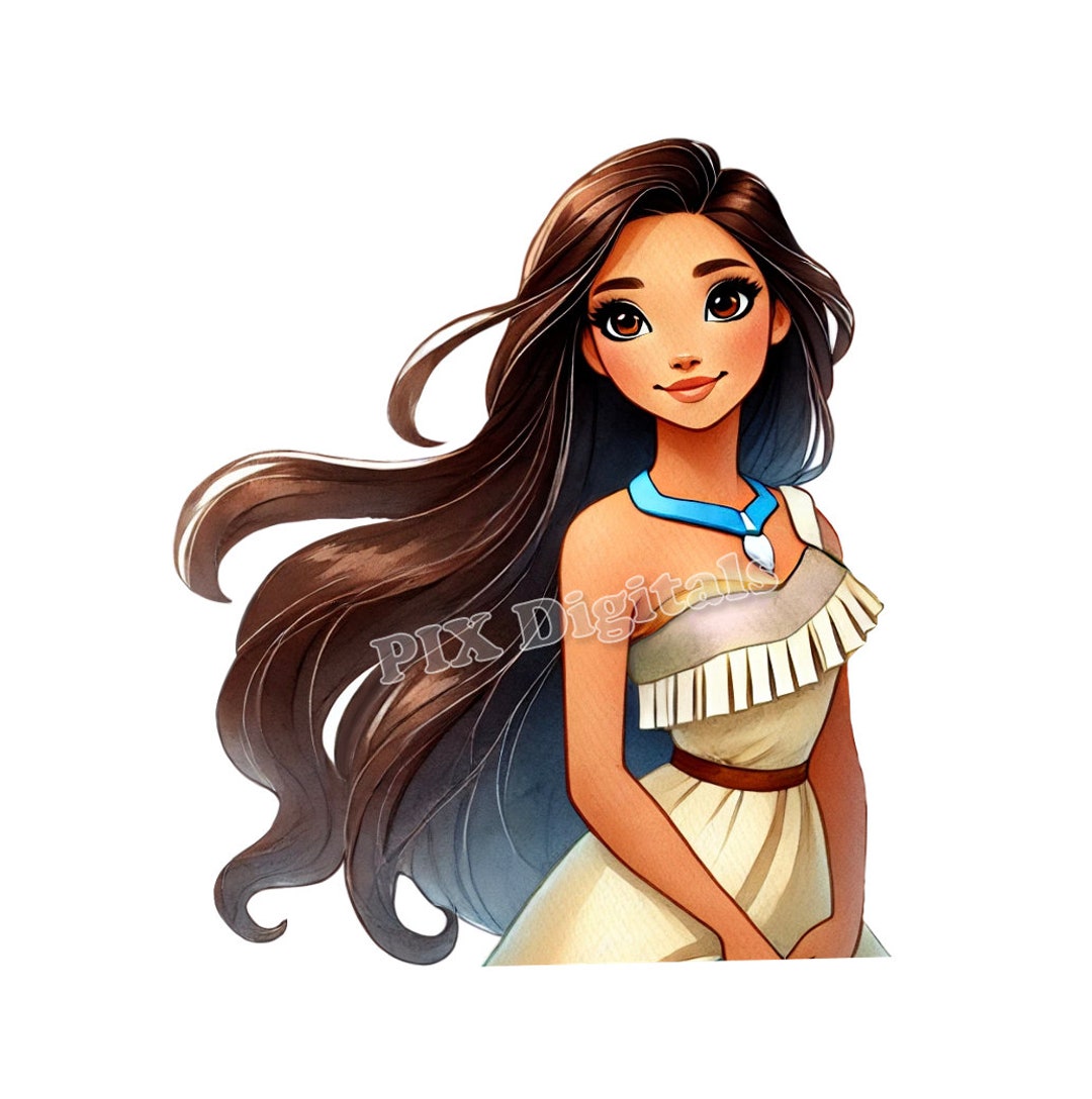 Beautiful Pocahontas Clipart 5 Digital Images, Pocahontas Clipart ...