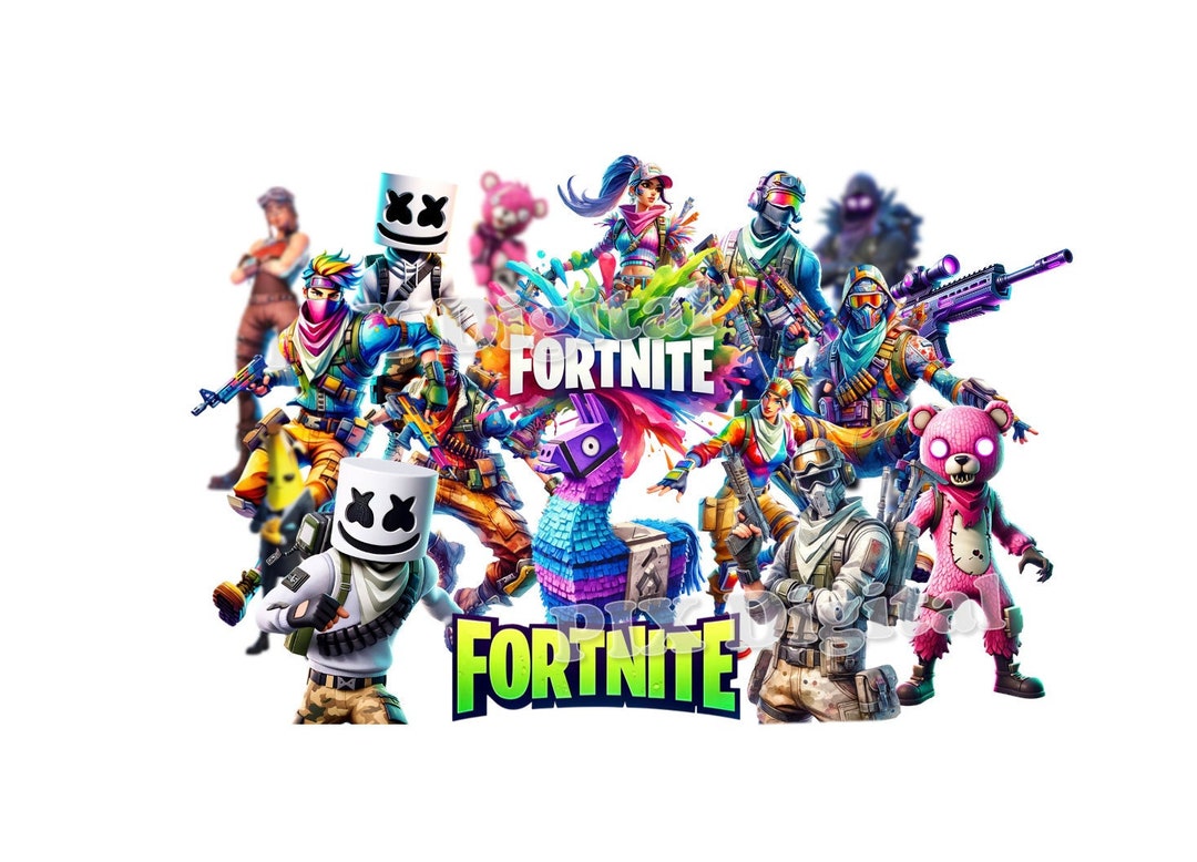 Fort Night Characters 18 Digital Images, Pngs, Clipart Fort Nite, High ...