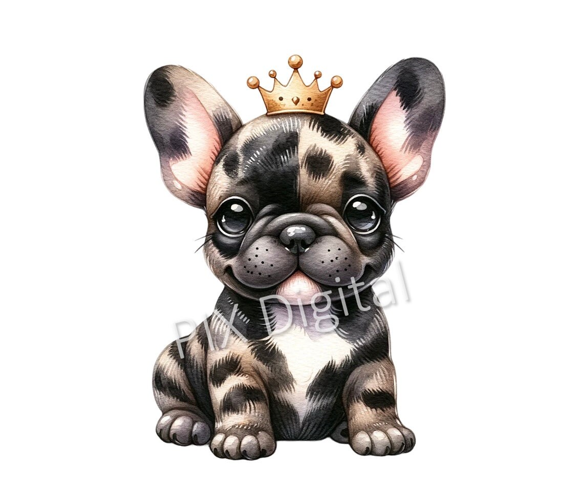 Adorable French Bulldog Clipart – High Quality Digital Art (PNG) - Etsy
