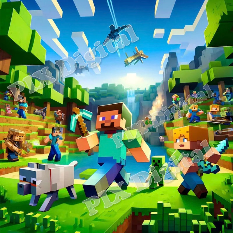 Minecraft's Poster - Etsy