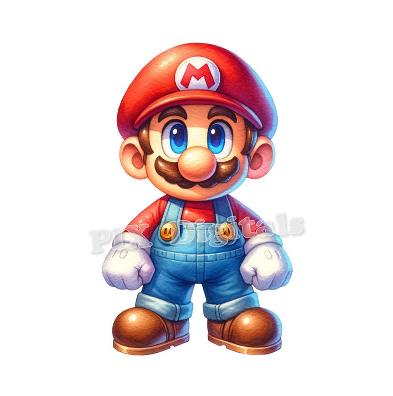 Cheerful Super Mario Bros 4 Digital Images, Clipart Mario, High Quality ...