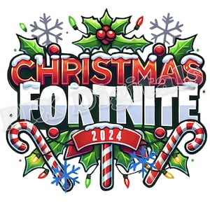 Fortnight Christmas Bash Clipart Holiday Fun and Snowy Skins, 10 ...