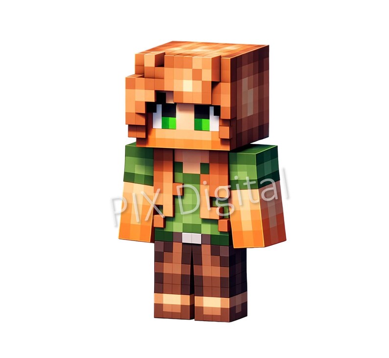 Block Characters Minecraft 5 Digital Images, Clipart Creeper, Pngs ...