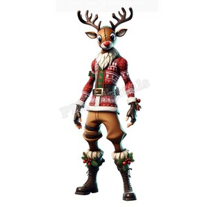 Winter Fortnight Characters - 6 Digital Images PNG / Clipart, Christmas ...