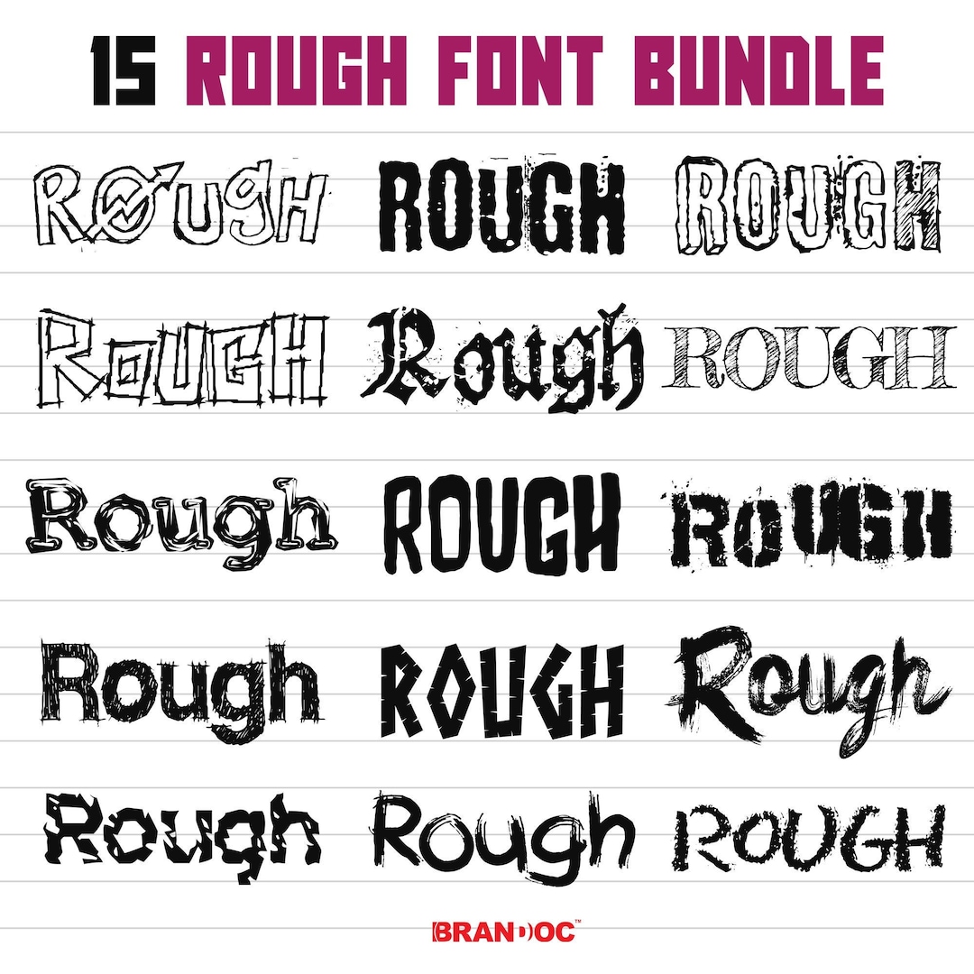 Easily Customizable Distressed Font Grunge Font Stamp Font Rubber Stamp ...