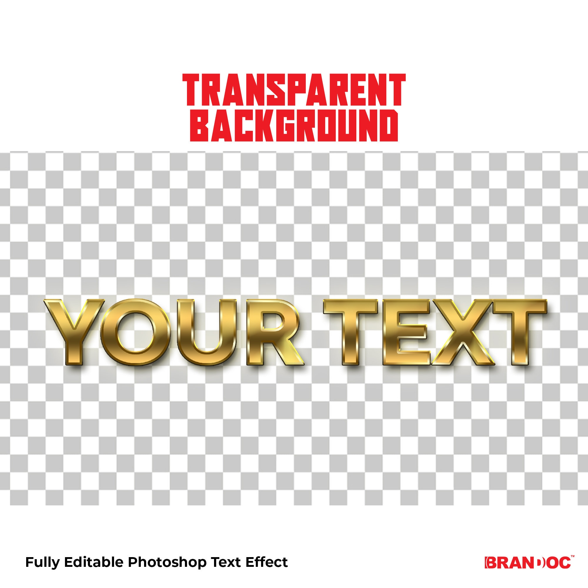 Photoshop Gold 3d Text Effect Text Style Custom 3d Text Custom Text ...