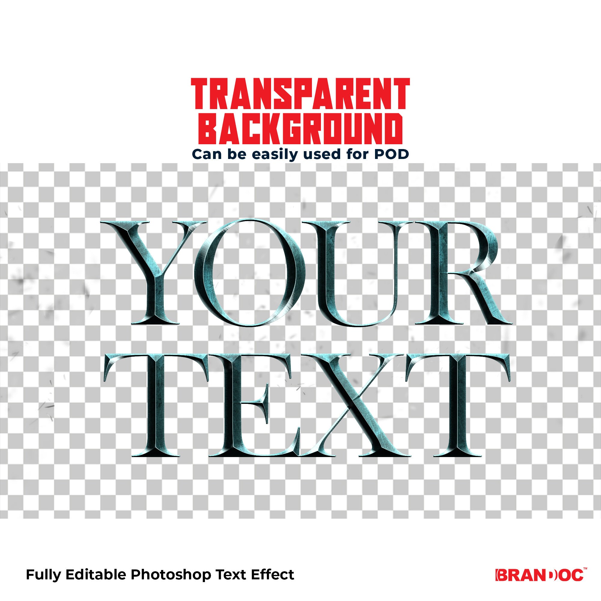 Photoshop Metal 3d Text Effect | Text Style | Custom 3d Text, Custom ...